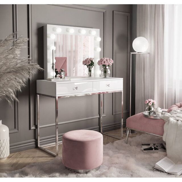 Alamae Dressing Table with Mirror by Wayfair | ufurnish.com