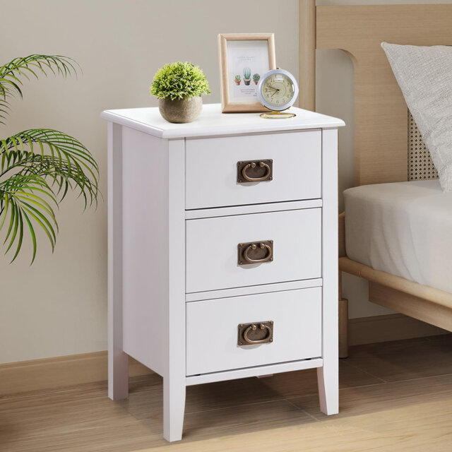 Alaeyah Modern Versatile Nightstand With Drawer Storage For Bedroom Bedside Table For Small ...