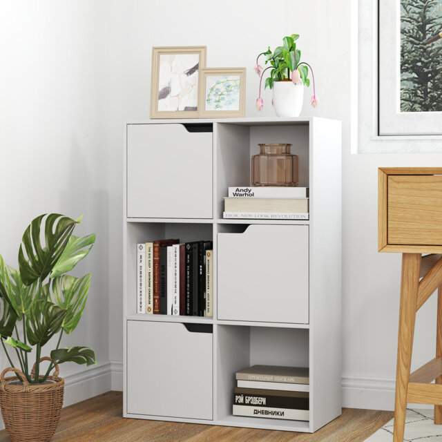 90cm H x 60cm W Particle Board Book Cabinet Bookcase by Wayfair ...