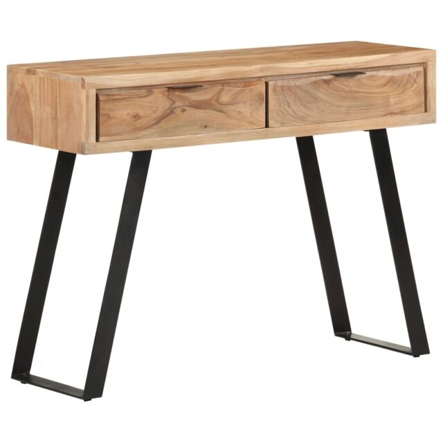 Console Table 100x35x76 cm Solid Acacia Wood with Live Edges by Wayfair ...