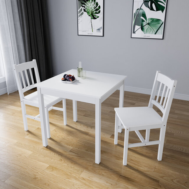 Briseno 2 - Person Pine Solid Wood Breakfast Nook Dining Set by Wayfair ...