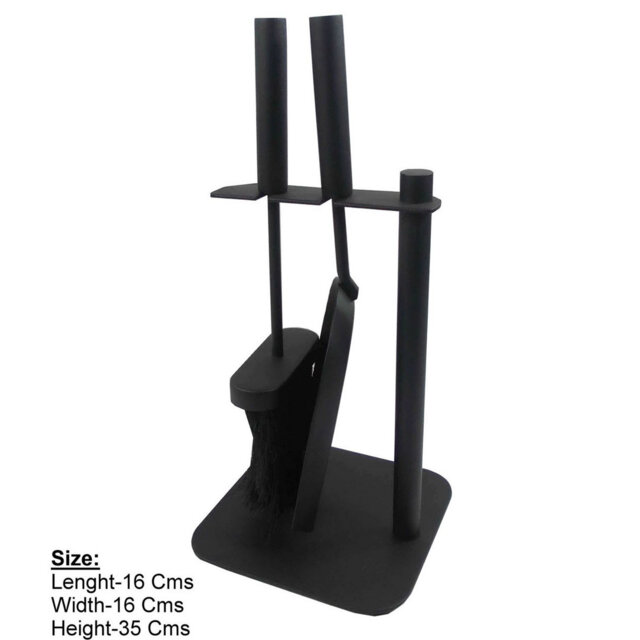Ceyana Iron Fireplace Tool Set by Wayfair | ufurnish.com