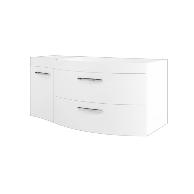 Trejo 110cm Wall Mounted Vanity Unit Base by Wayfair | ufurnish.com