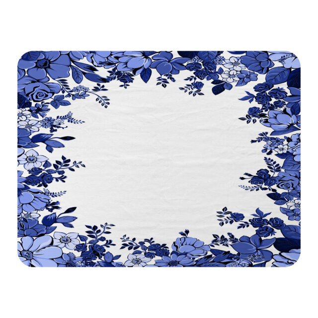 Schillinger Winter Floral Frame Designer Blanket by Wayfair | ufurnish.com