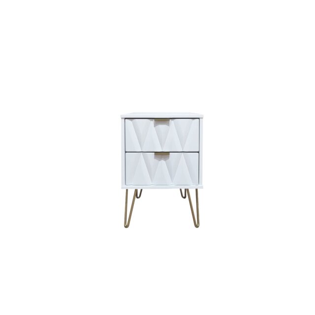 Fully Assembled Fairburn 2 Drawer Nightstand in Matt White by Wayfair ...