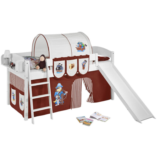 Pirate European Single Mid Sleeper Bed with Curtain by Wayfair ...