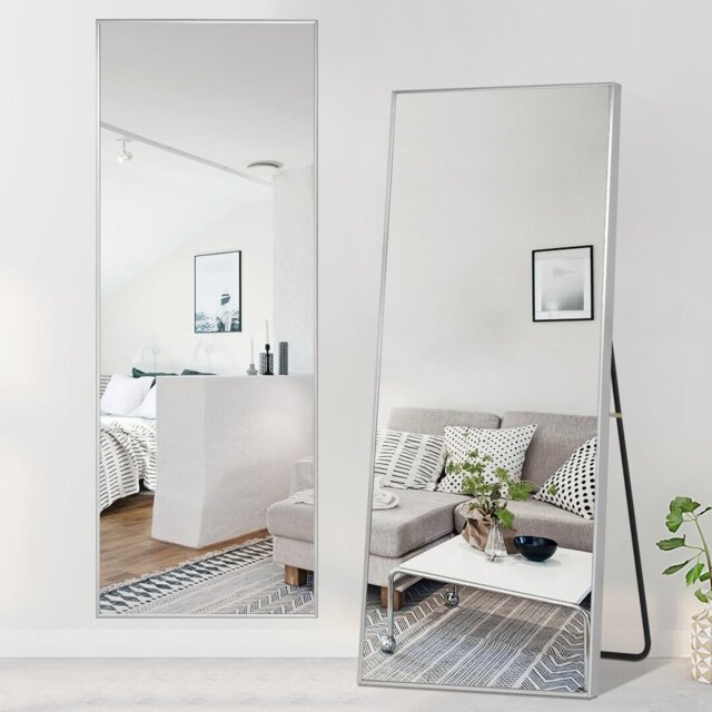 Full Length Standing Mirror, Modern Minimalist Style Floor Mirror ...