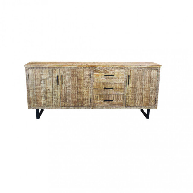 Talmay 200 Cm Wide 3 Drawer Solid Wood Sideboard by Wayfair | ufurnish.com