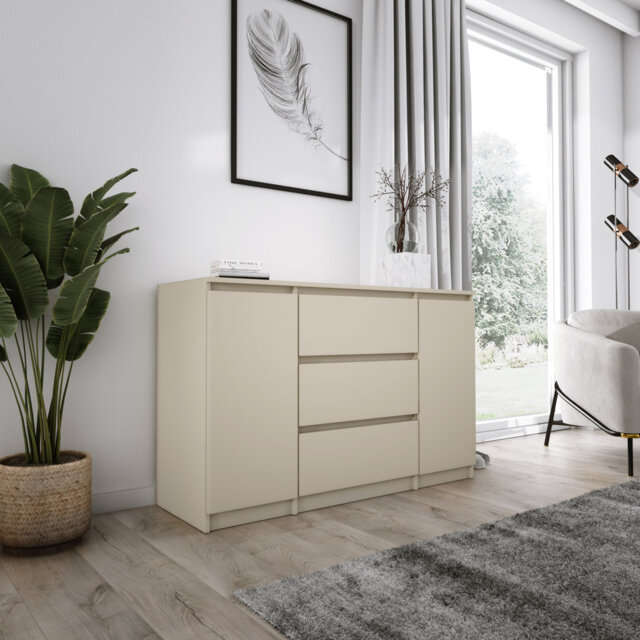 Airius 3 Drawer 120Cm W Combi Chest by Wayfair | uFurnish.com