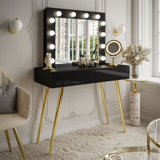 Heidi Dressing Table with Mirror by Wayfair | ufurnish.com