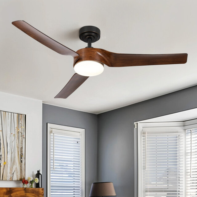 132cm Smart LED Ceiling Fan with Dimmable Light Kit and Remote by ...