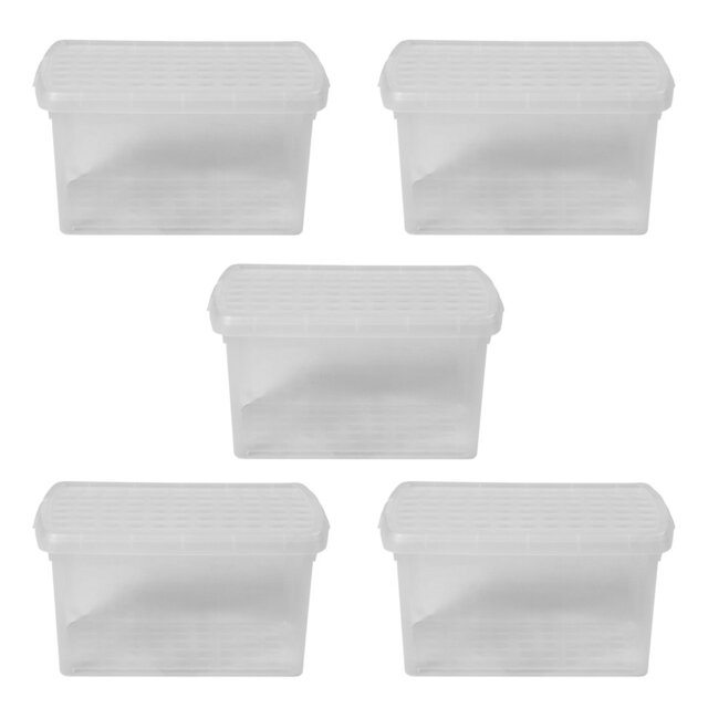 Wham Clip Rectangular Plastic Storage Boxes with Secure Clip Lock Lids ...