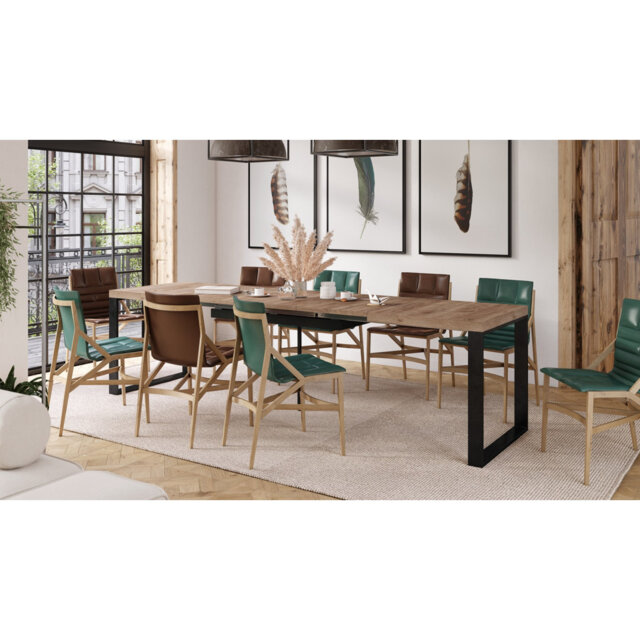 120cm Solid Oak Pedestal Dining Table by Wayfair | ufurnish.com