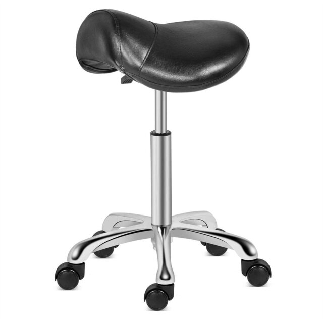 Maceus Adjustable Height Ergonomic Industrial Stool with Wheels by ...