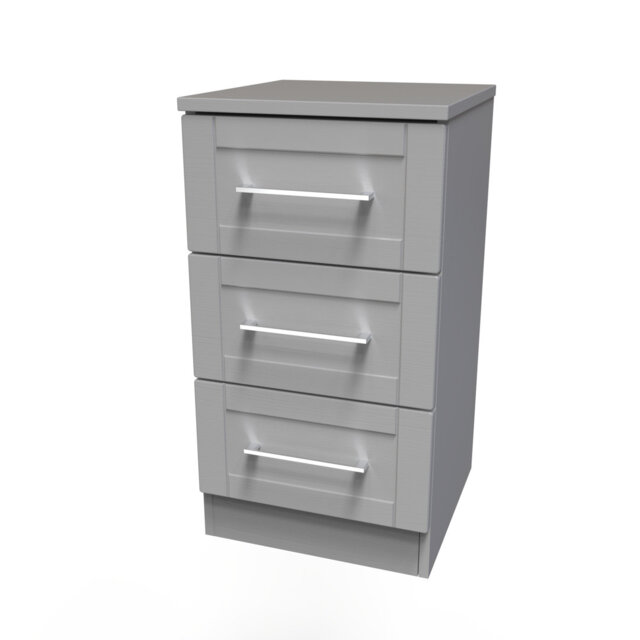 Fully Assembled Lesle 3 Drawer Bedside Table by Wayfair | ufurnish.com