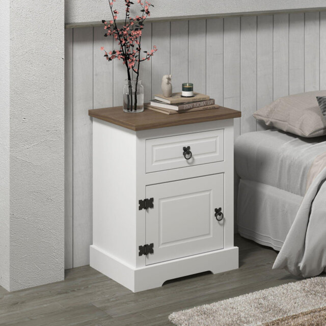 Cirillo 53cm W 1 Drawer Bedside Table Storage Unit by Wayfair ...