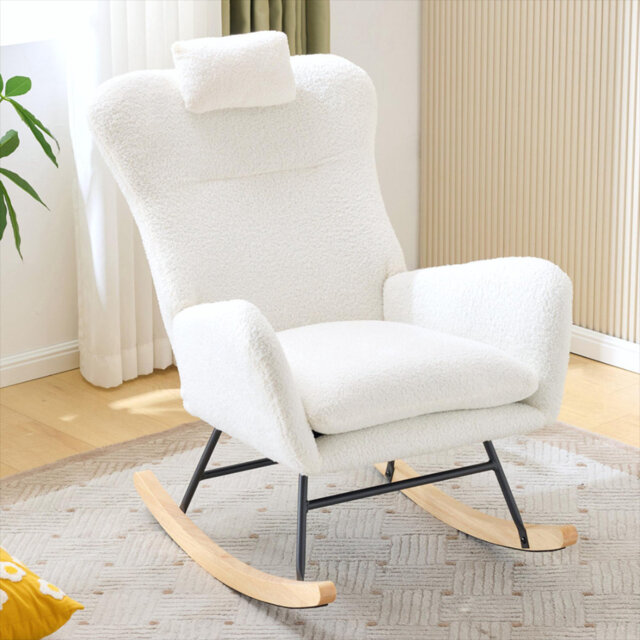 Granada Solid Wood Rocking Chair by Wayfair | ufurnish.com