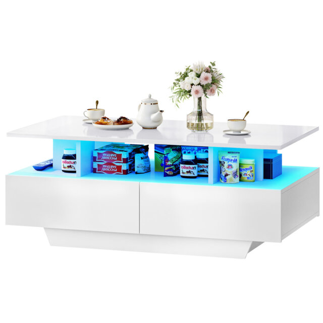 Metro Lane Coffee Table With 4 Drawers, Modern Centre Table by Wayfair ...