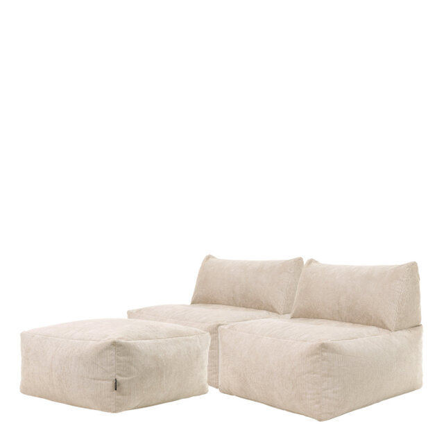 icon Tetra Fine Cord Modular Bean Bag Sofa Set, 3 pc by Wayfair ...