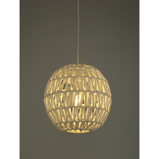 22Cm H Bamboo/Rattan Sphere Lamp Shade ( Clip On ) in White by Wayfair ...