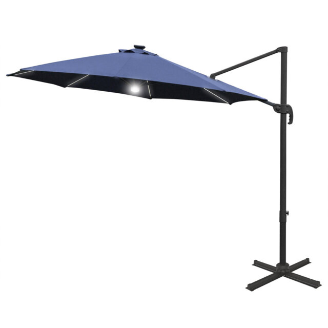 Breelan 2.9m Cantilever Parasol with Lights by Wayfair | ufurnish.com