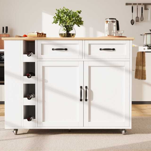 Wood Kitchen Island by Wayfair | uFurnish.com