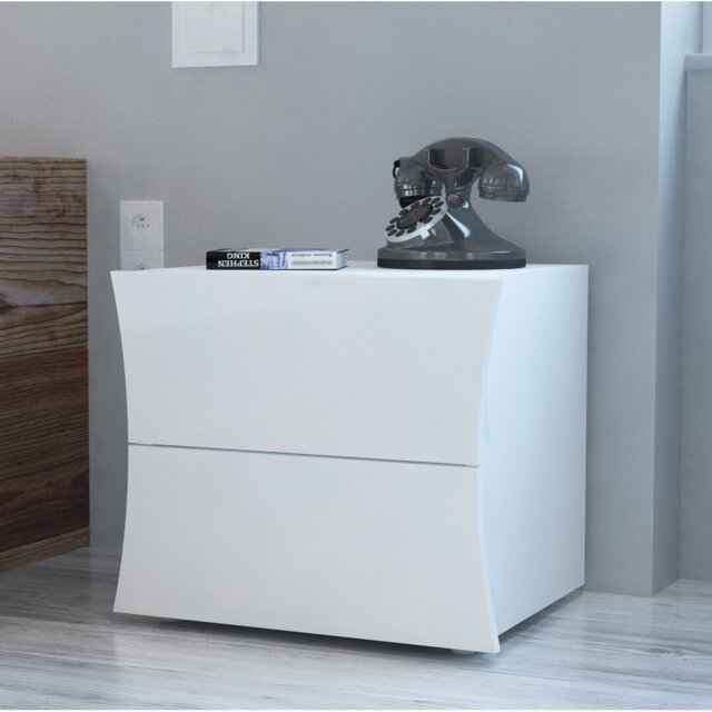 Kimbolton 2 Drawer Bedside Table by Wayfair | ufurnish.com