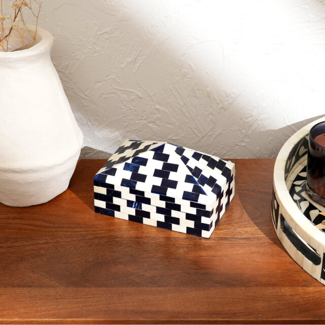 GEOMETRIC PYRAMID INLAY BOX by Wayfair | ufurnish.com