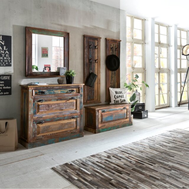 Ciera Solid Wood Hall Tree with Shoe Storage by Wayfair | ufurnish.com