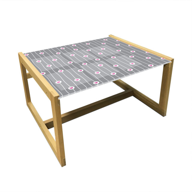 Love Coffee Table, Valentine''s Day Themed Pattern With Hearts On ...