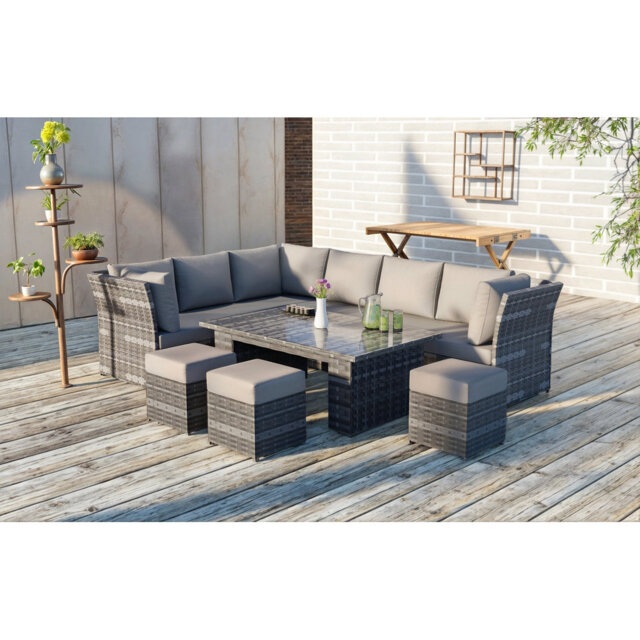 Winterton Outdoor Arm Reclining Rising Dining Table by Wayfair ...
