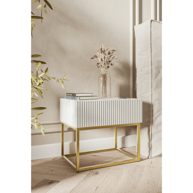 Atahan Steel Bedside Table by Wayfair | ufurnish.com