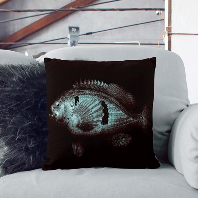 A Blue Fish Cushion with Filling by Wayfair | ufurnish.com