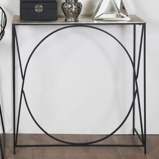 Console Table for Hallway Living Room Furniture, 90cm Slim Metal ...