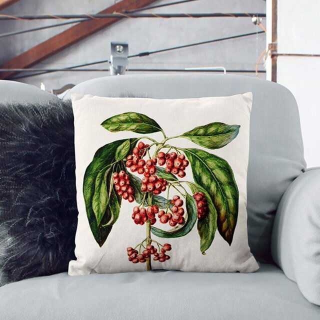Coprosma Australis Kanono Flowers by Sarah Featon Cushion with Filling ...