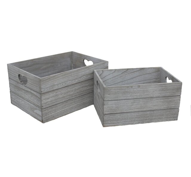 2 Piece Storage Wooden Organiser Box Set by Wayfair | ufurnish.com