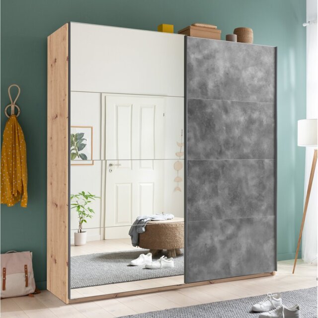 Systema 2 Door Sliding Wardrobe by Wayfair | ufurnish.com