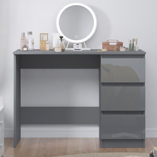 Warren 3 Drawer Dressing Table Study Desk - Modern No-Handle Design by ...