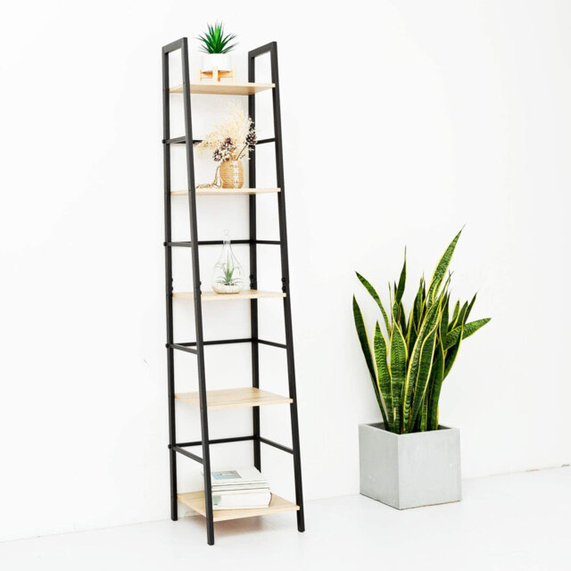 Braylen 163cm H x 34cm W Metal Ladder Bookcase by Wayfair | ufurnish.com