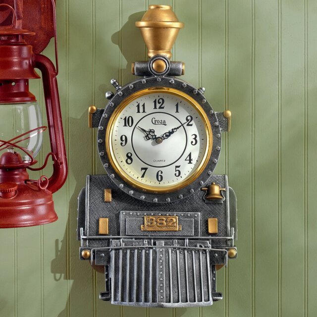 Casey Jones Steam Locomotive Train Wall Clock by Wayfair | ufurnish.com