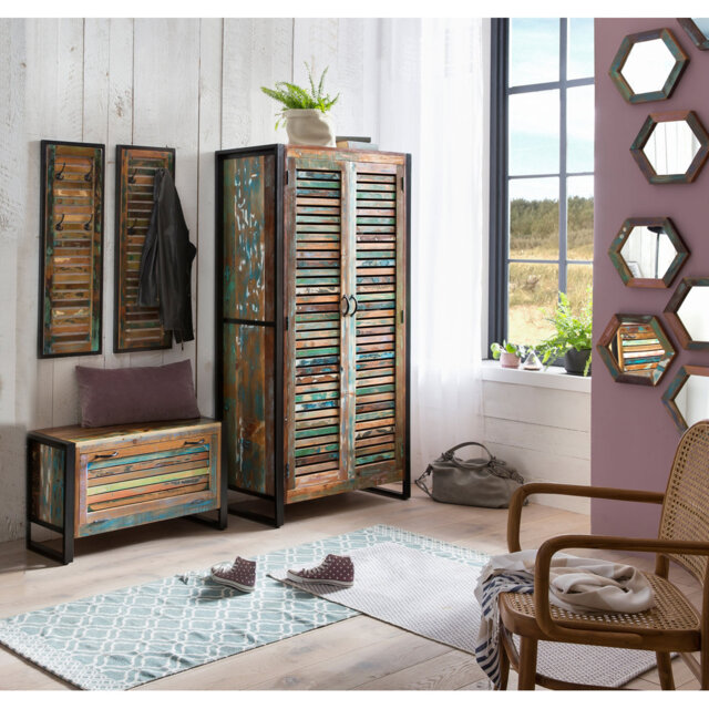 Stephany Solid Wood Hall Tree with Shoe Storage by Wayfair | ufurnish.com