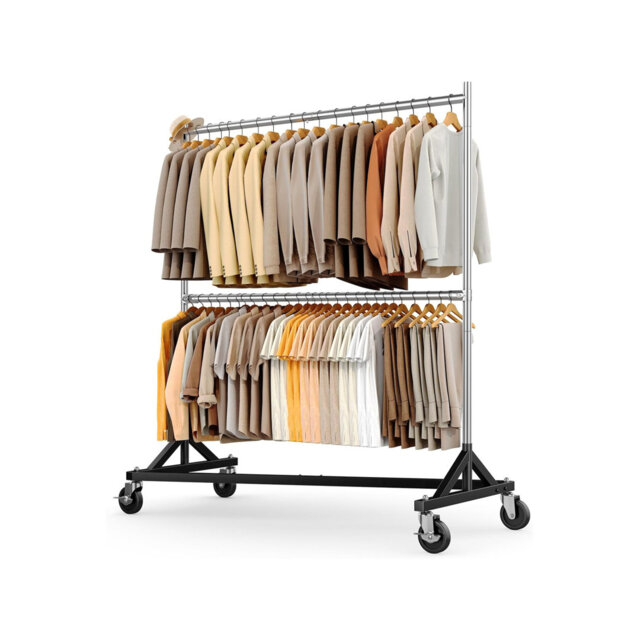 Grade Rolling Z Rack with Base,adjustable Hanging Rack, Portable ...