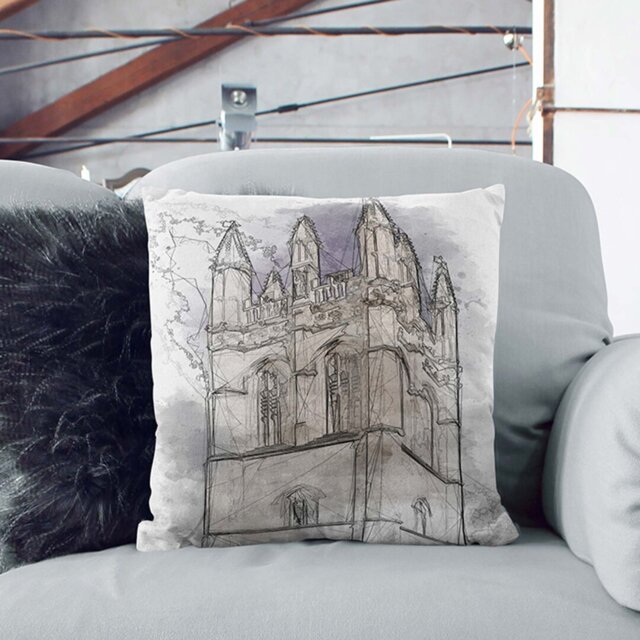 Magdalen Tower in Oxford England Cushion with Filling by Wayfair ...