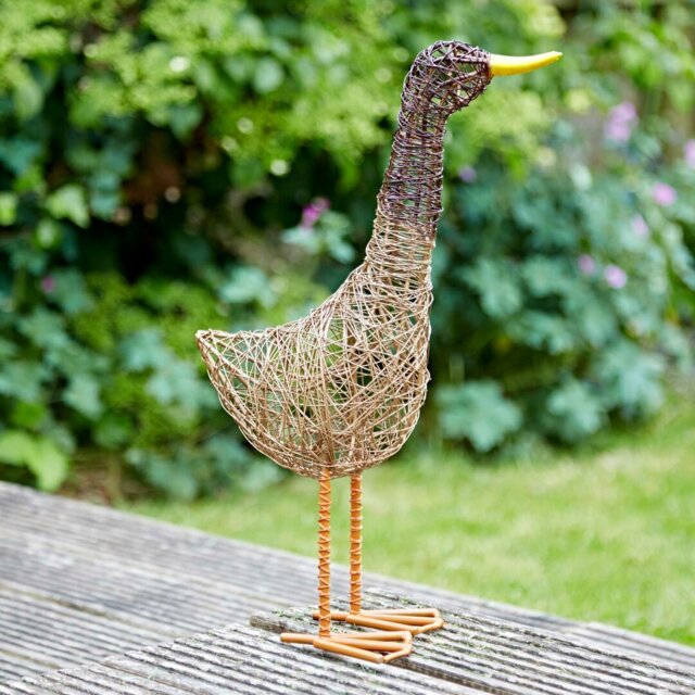 Jiro the Standing Duck Wire Garden Ornament by Wayfair | ufurnish.com