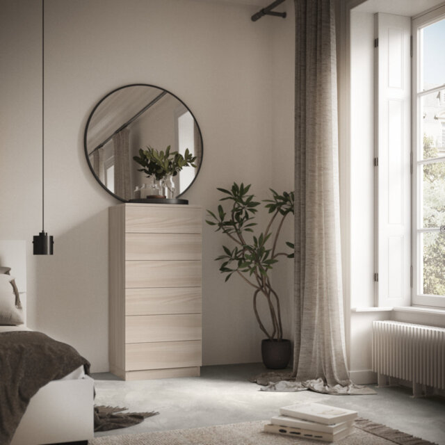 Leonardo - Minimal 6-drawers chest - totally assembled by Wayfair ...