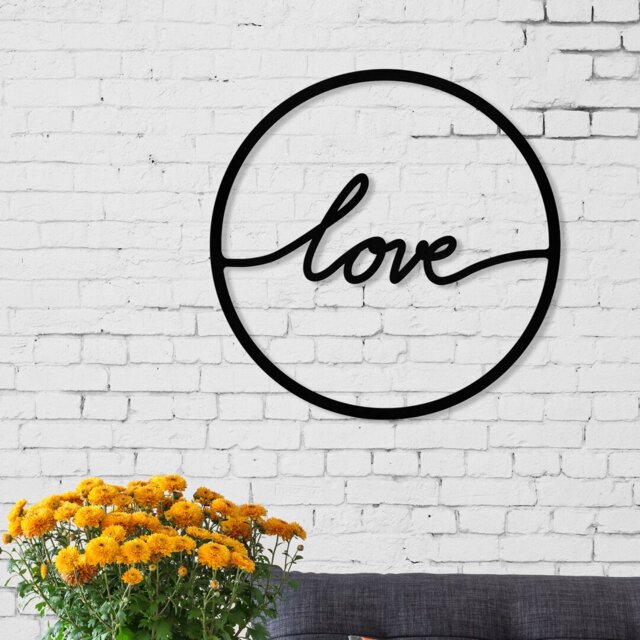 Art Series Love Metal Wall Décor by Wayfair | ufurnish.com