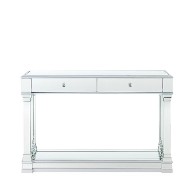 Athena 120Cm Mirror Console Table Silver by Wayfair | ufurnish.com