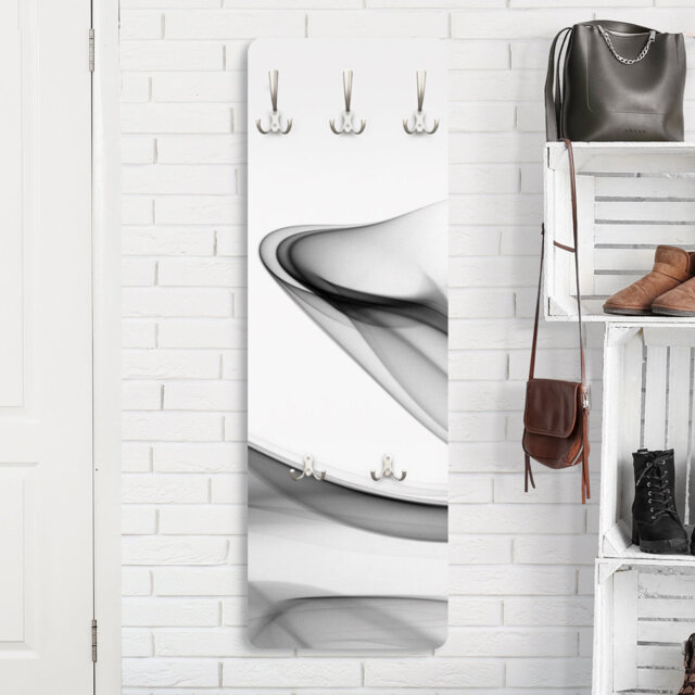 Dore 5 - Hook Wall Mounted Coat Rack in Red by Wayfair | ufurnish.com