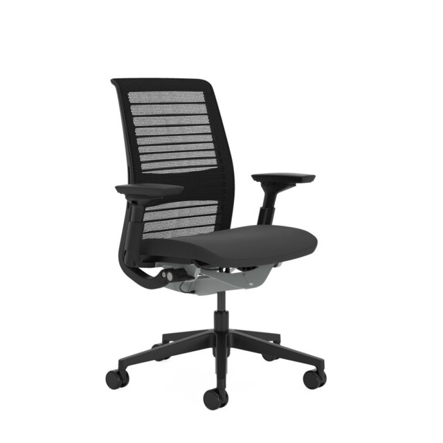 Think Ergonomic Office Chair With LiveBack Lumbar Support, 4D Armrests ...