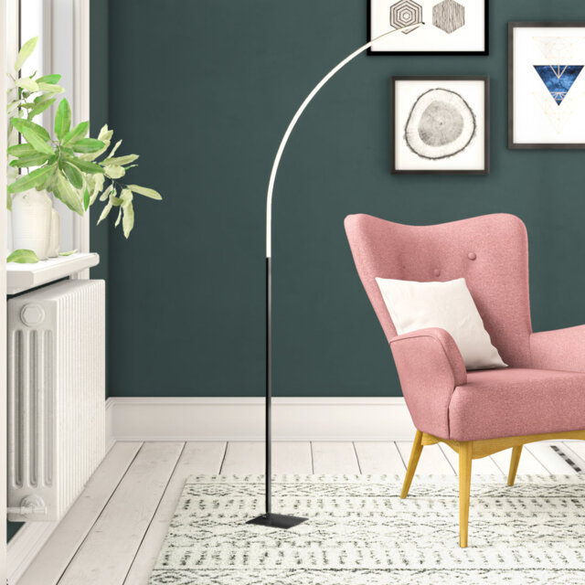 Rickman 150cm LED Arched Floor Lamp by Wayfair | ufurnish.com
